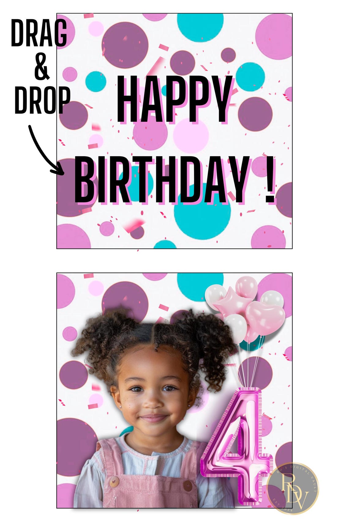 Blank Photo Cube Editable Canva Template, Photo Cube, Custom Photo Cube ...