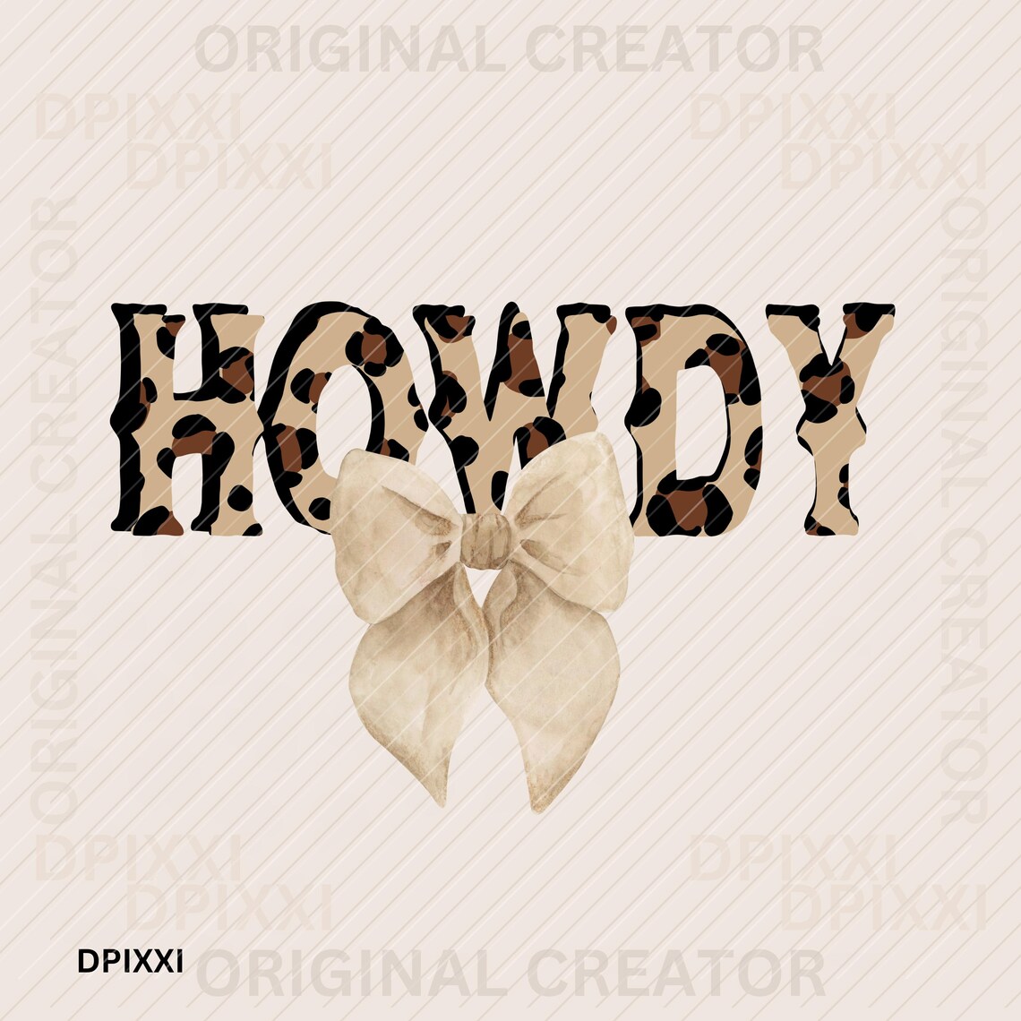 ORIGINAL CREATOR* Howdy Bow, Cow Print Frame PNG Digital Download ...
