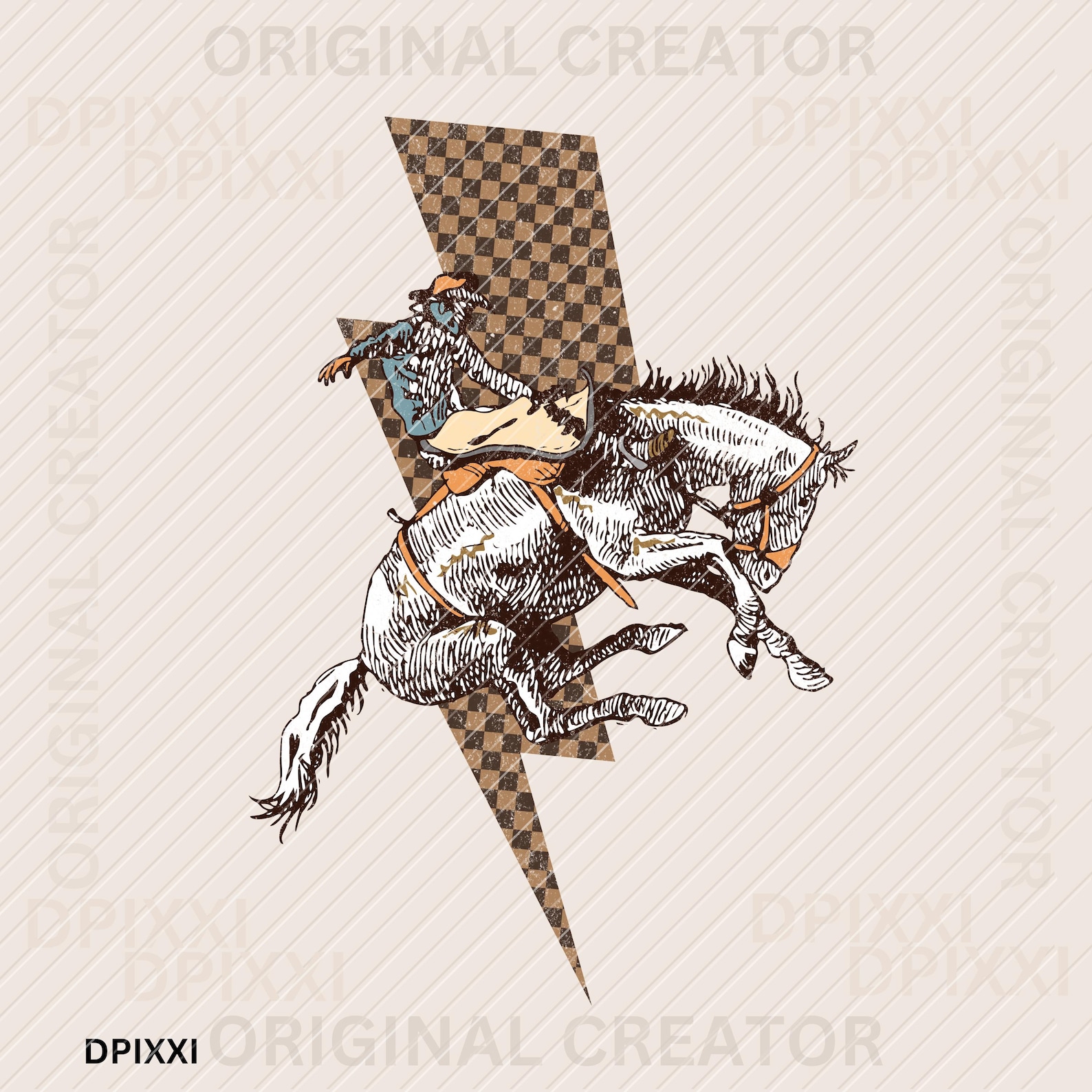 Thunder Checker Cowboy Png * Western Png, Riding Horse Png, Western ...