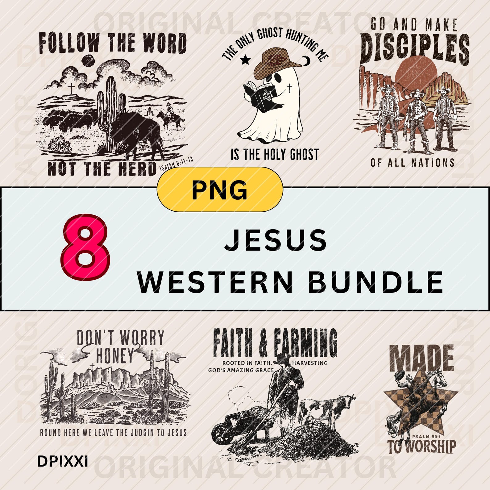 Jesus Cowboy Bundle Png * Cowboy Bundle Png, Western Png, Bundle ...