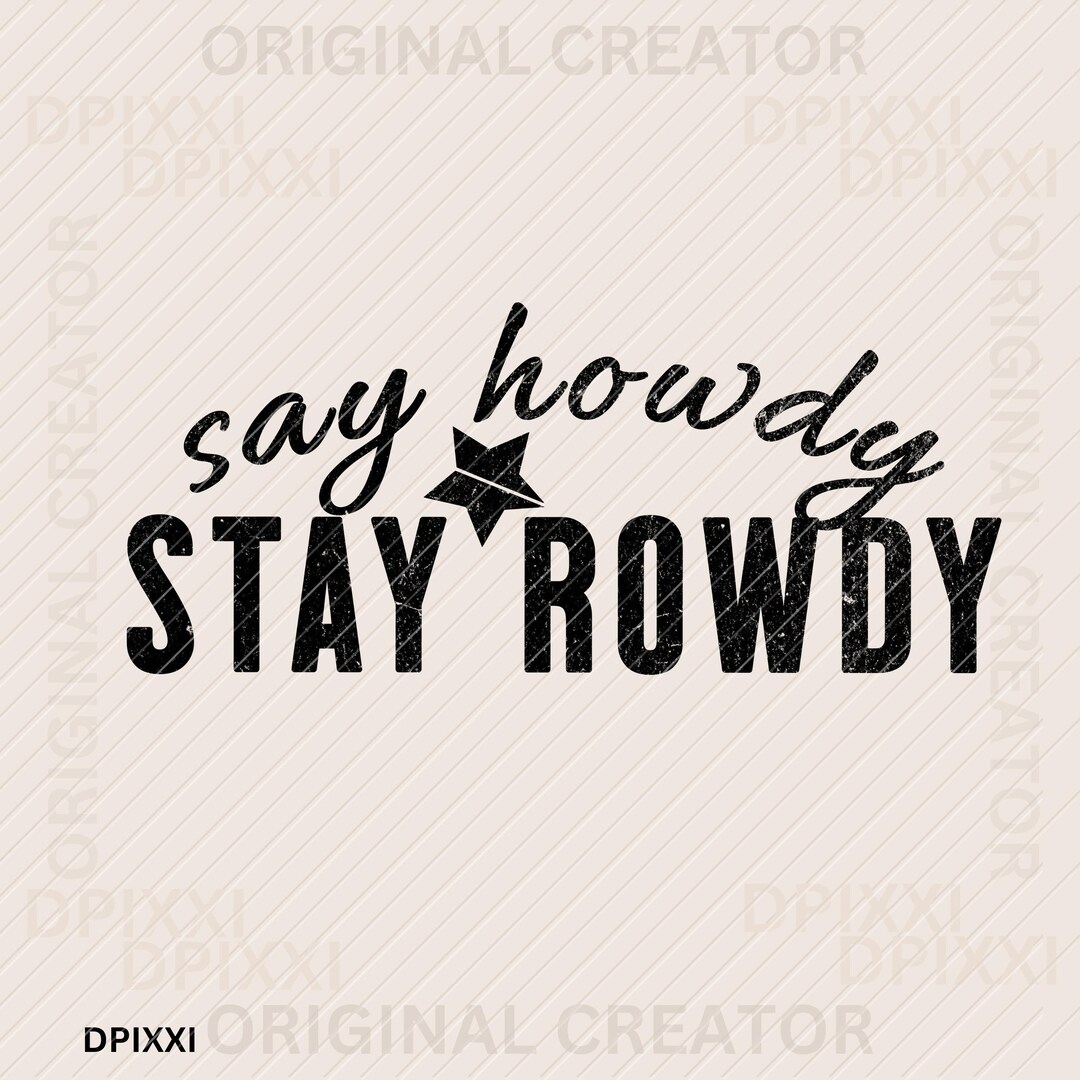 Say Howdy Stay Rowdy PNG, Country Girl Trucker Hat PNG for Sublimation ...