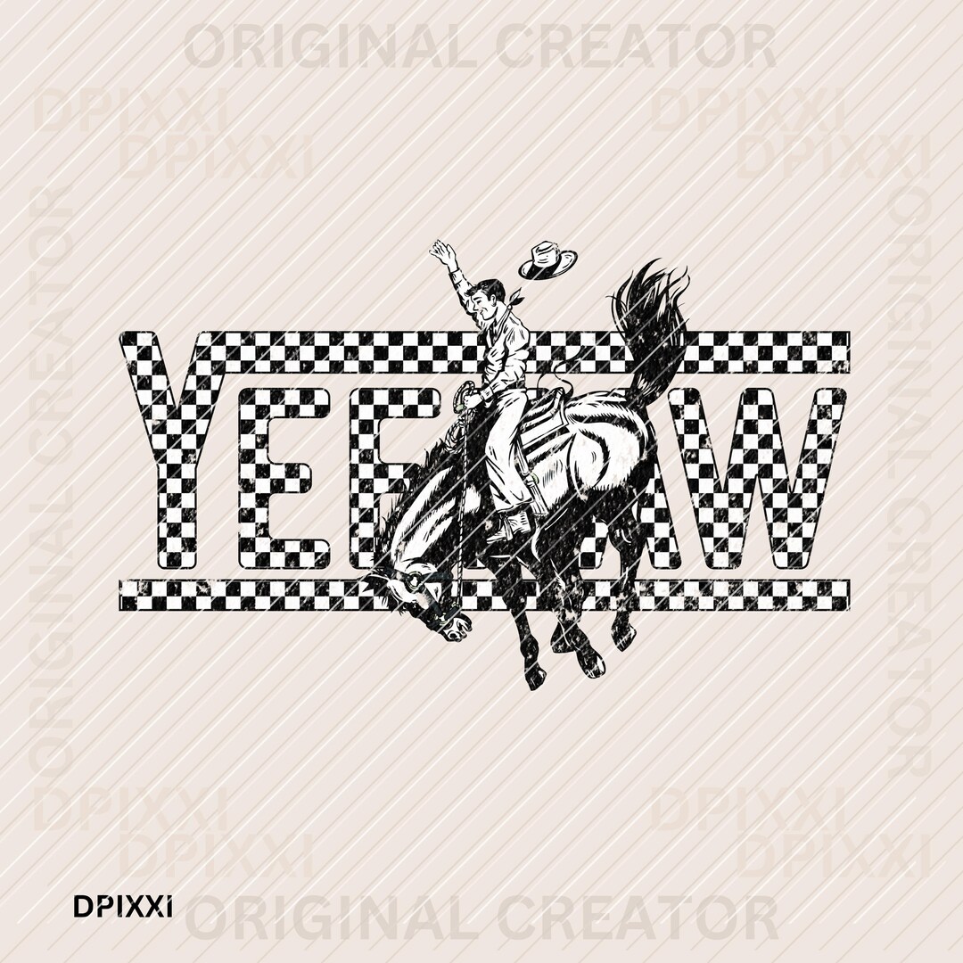 2 SETS Yeehaw Yee Haw Horse Bull Western Instant Digital Download ...