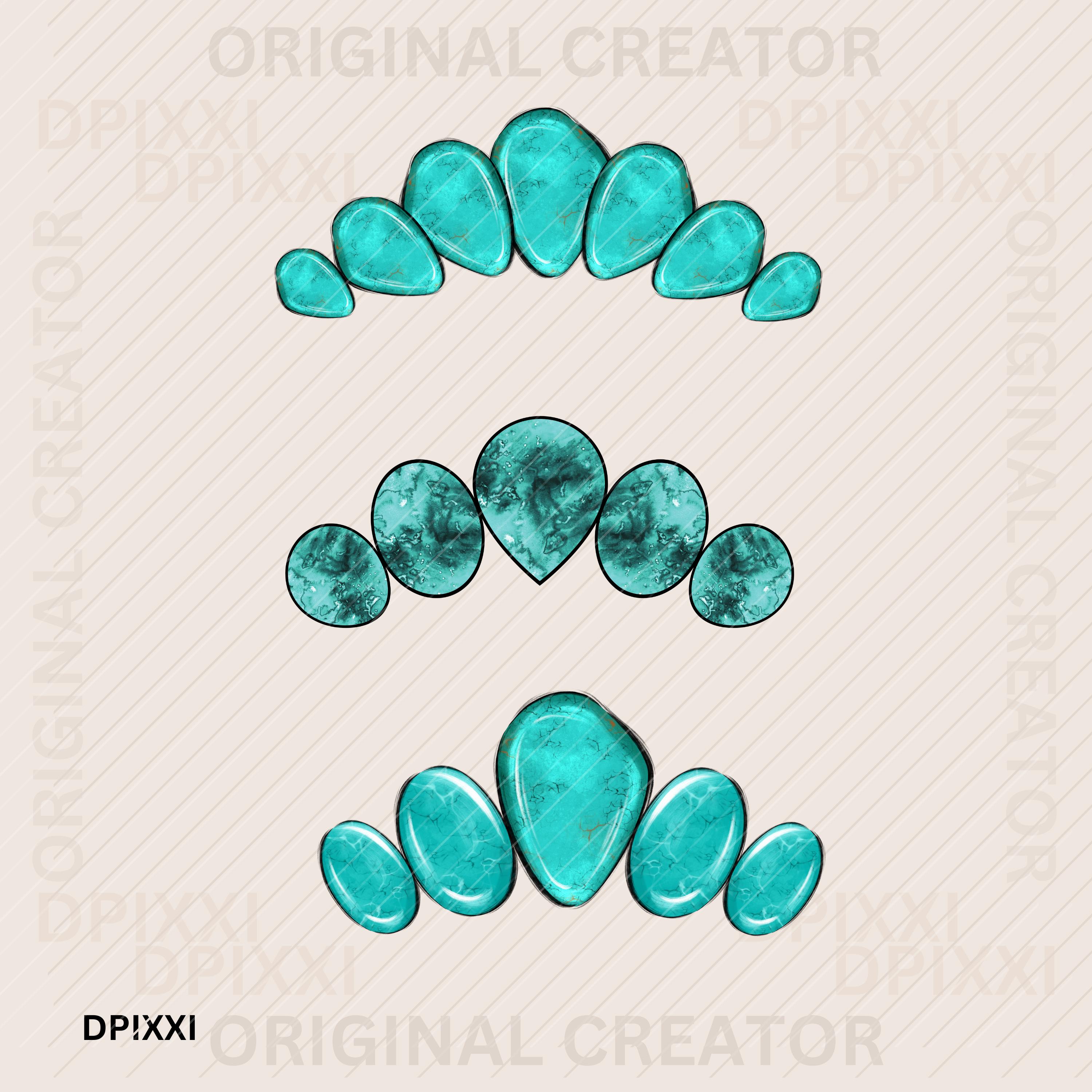 Bundle Turquoise Gemstones PNG * Turquoise Gemstone, Turquoise Frame ...