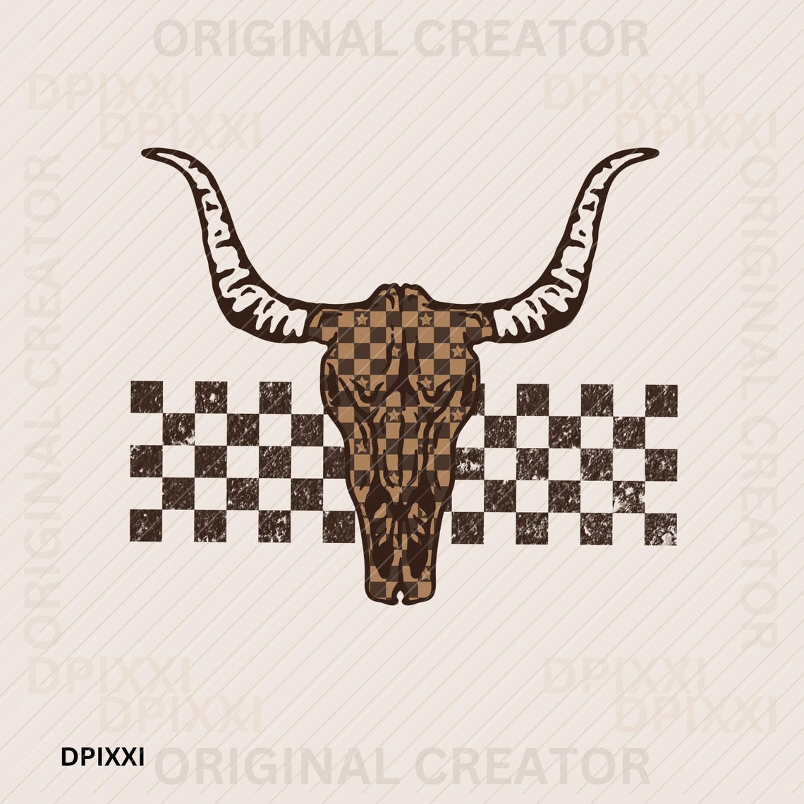 Take No Bull Sublimation PNG | Checker Bull, Western Bull Frame ...