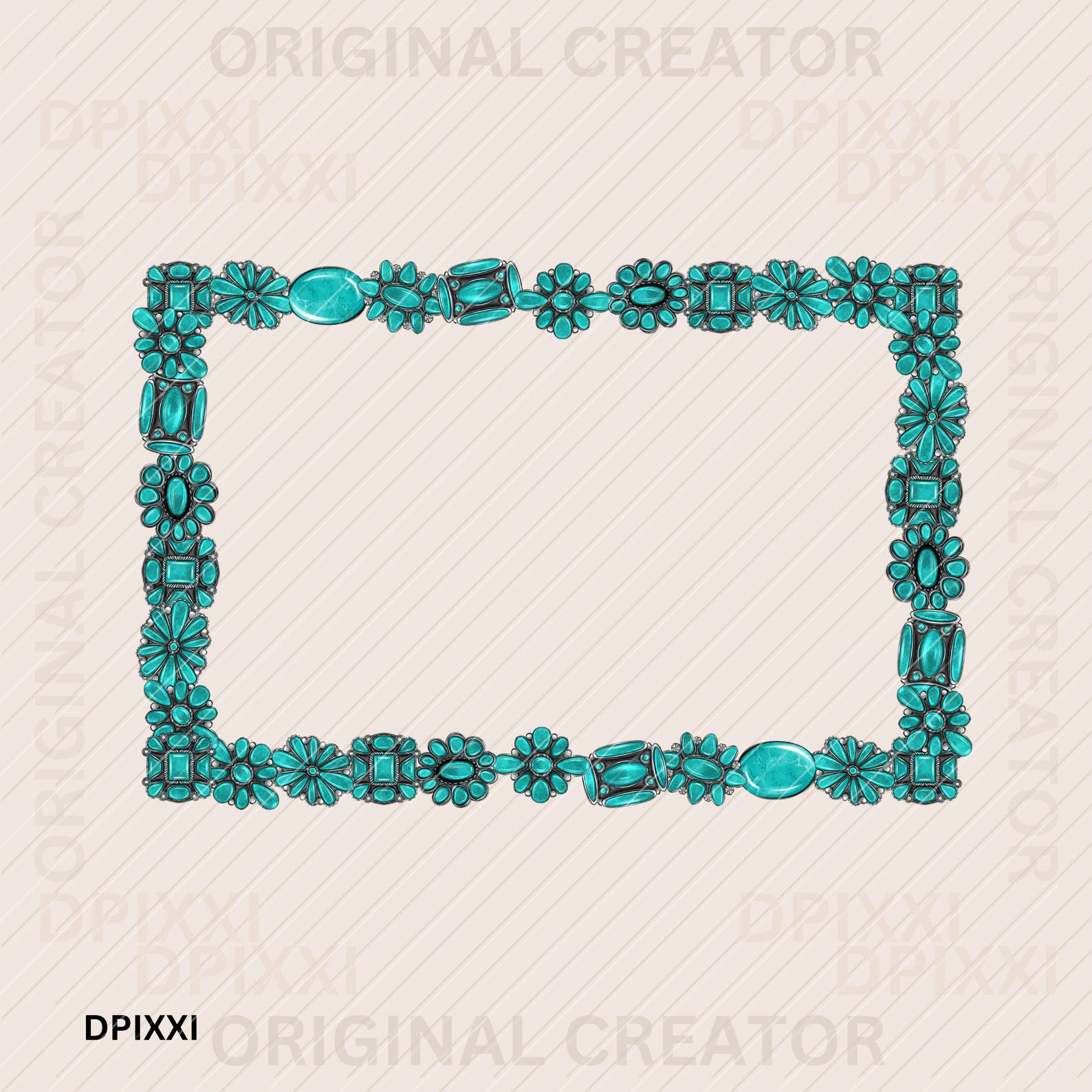 3 SETS Turquoise Checker Shape PNG Digital Download | Checkered ...