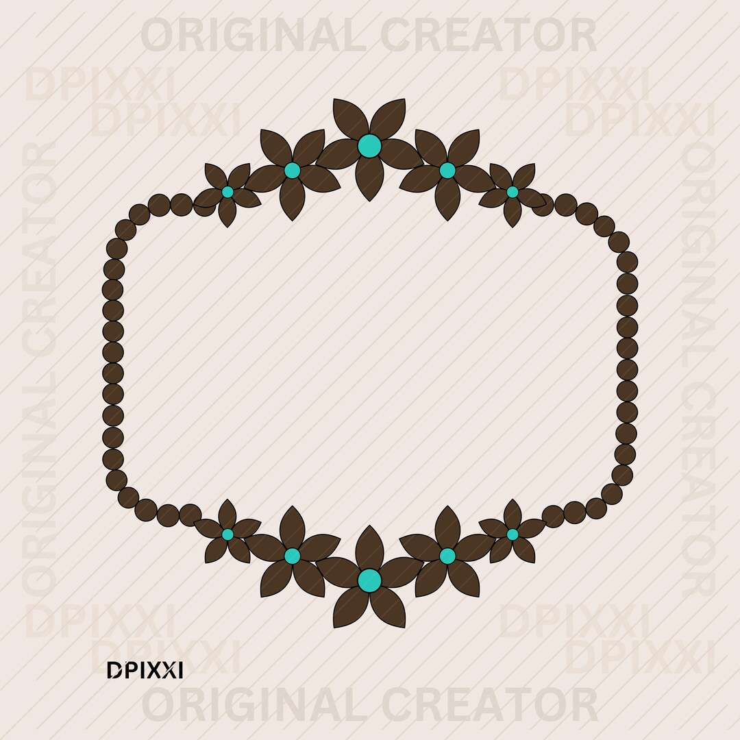 EDITABLE Coco Turquoise Digital Frame Printable Png, Svg * Shape PNG ...