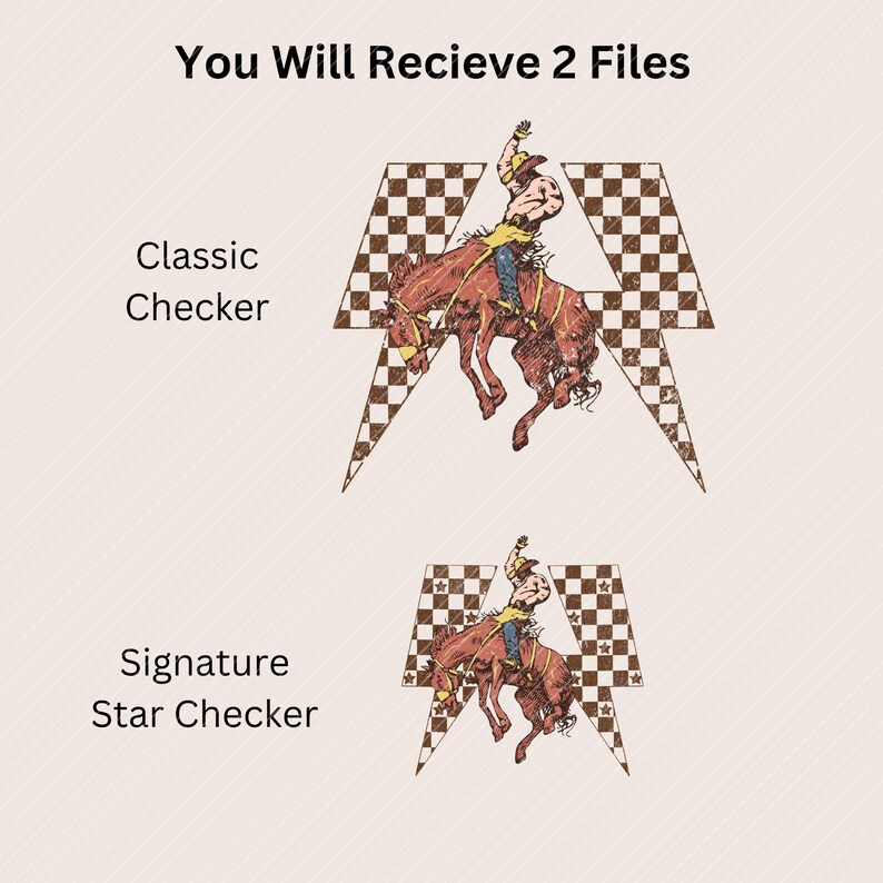 Two Checker Thunder Cowboy PNG * Western Instant Digital Download ...