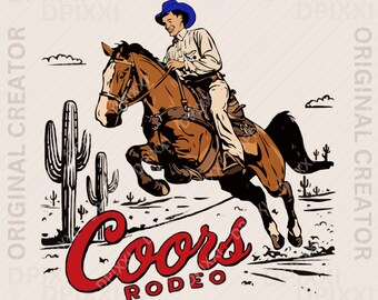 The Original Coors Cowboy PNG, Western Designs, Cowboy Png, Rodeo Png ...