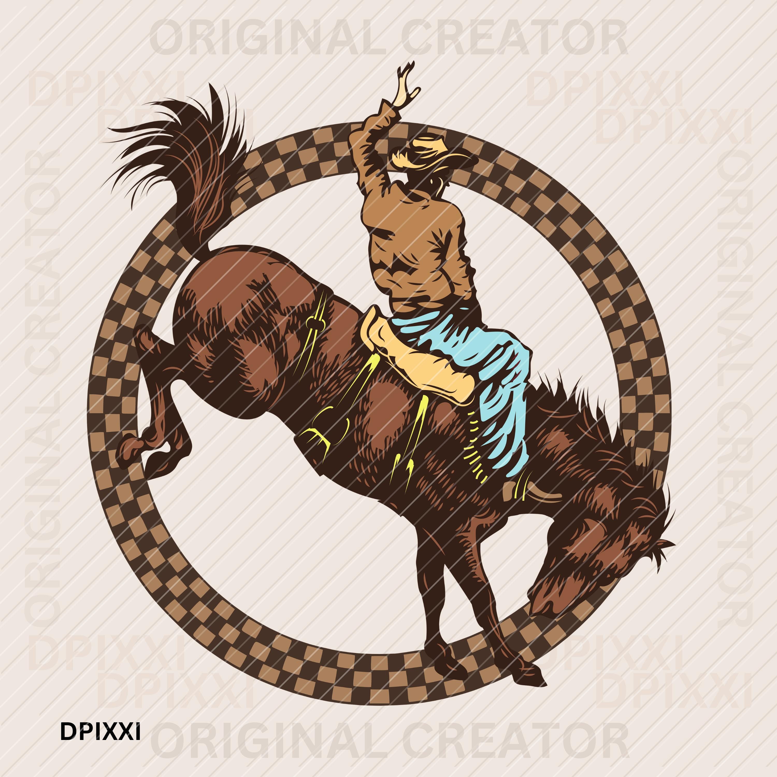 Rodeo Cowboy Checker PNG * Checkered Western Instant Digital Download ...
