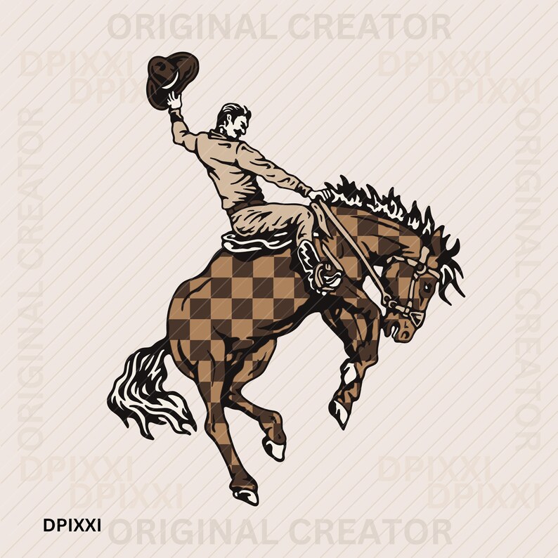 Bundle Cowboy Horse Checker Png Cowboy Bundle Png, Western Png, Bundle ...