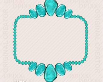 Turquoise Frame Png * Checker Digital Frame Printable Shape PNG Digital ...