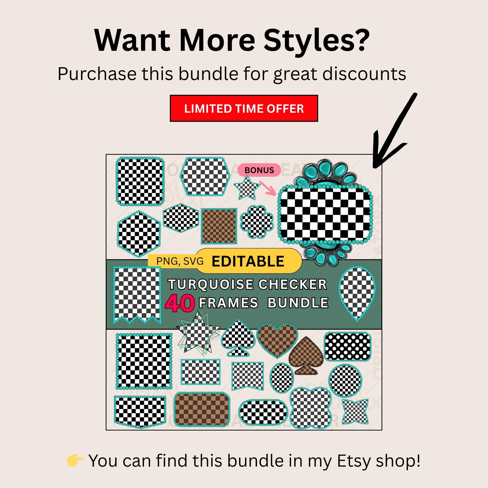 EDITABLE Rectangle Checker Frame Png, Svg * Turquoise Frame Rectangle ...