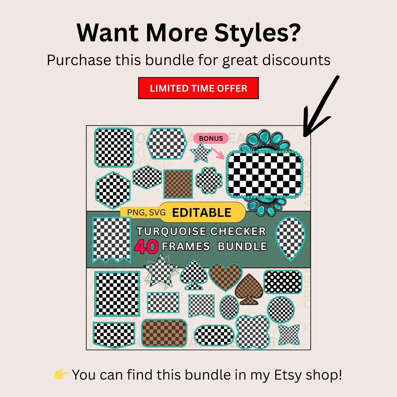 EDITABLE Rectangle Checker Frame Png, Svg * Turquoise Frame Rectangle ...