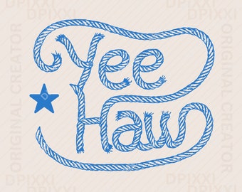 Howdy Rope Funny & Humorous Country Western Cowboy Phrase and Saying ...