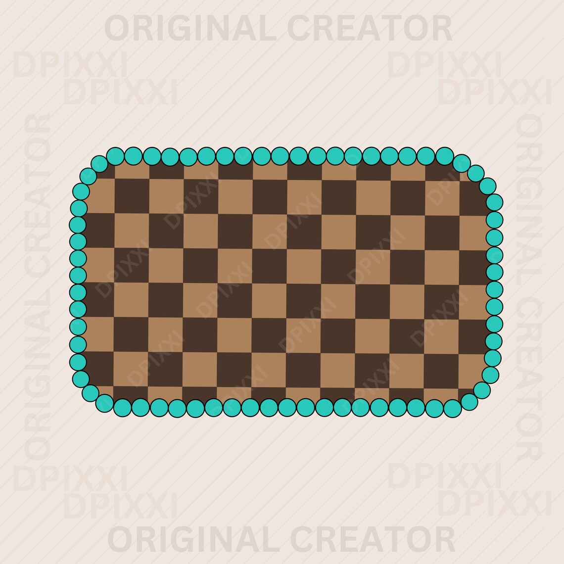 EDITABLE Rectangle Checker Frame Png, Svg * Turquoise Frame, Frame Art ...