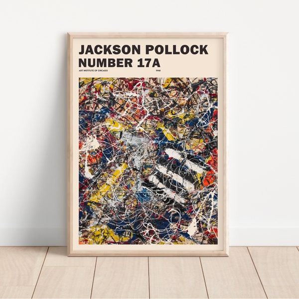 Jackson Pollock's "number 17a - Etsy