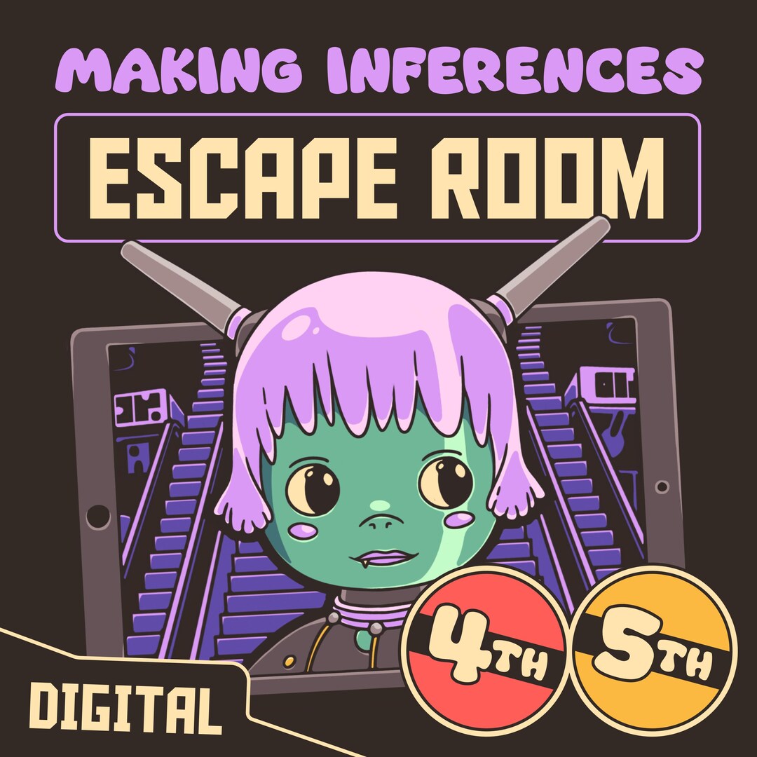 Digital 4th-5th Grade Making Inferences Escape Room: All-year Reading ...