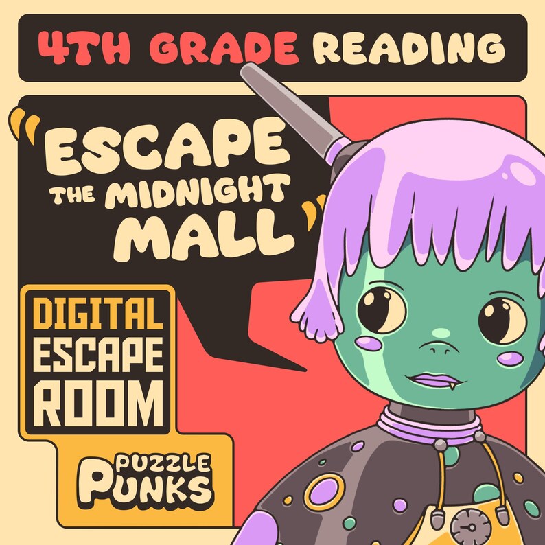 Digital 4th Grade Reading Comprehension Escape Room: All-year ELA Test ...