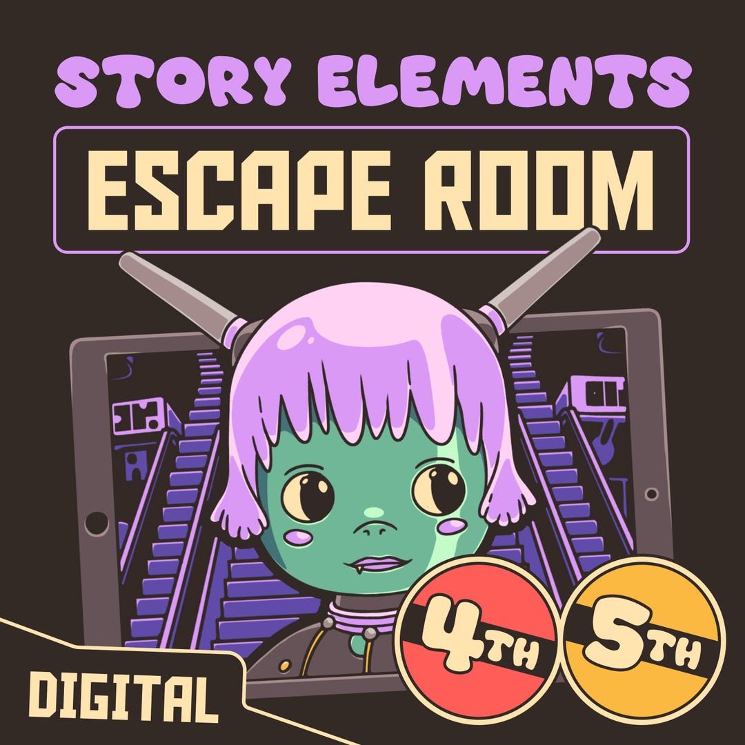 Digital 4th & 5th Grade Story Elements Escape Room for Kids | All-year ...