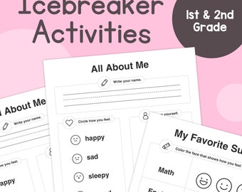 First Day of School Icebreaker Activity | 1st & 2nd Grade Ice Breaker ...