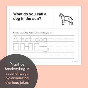 Hilarious Handwriting K, 1st, 2nd Grade Handwriting Practice Worksheets ...