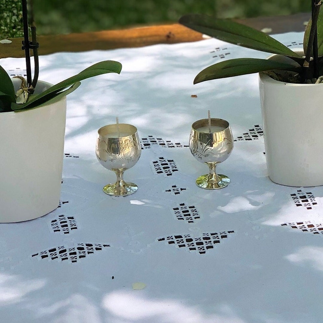 Vintage Engraved Silver Plate Cordial Cups 3 Sets of 2 - Etsy