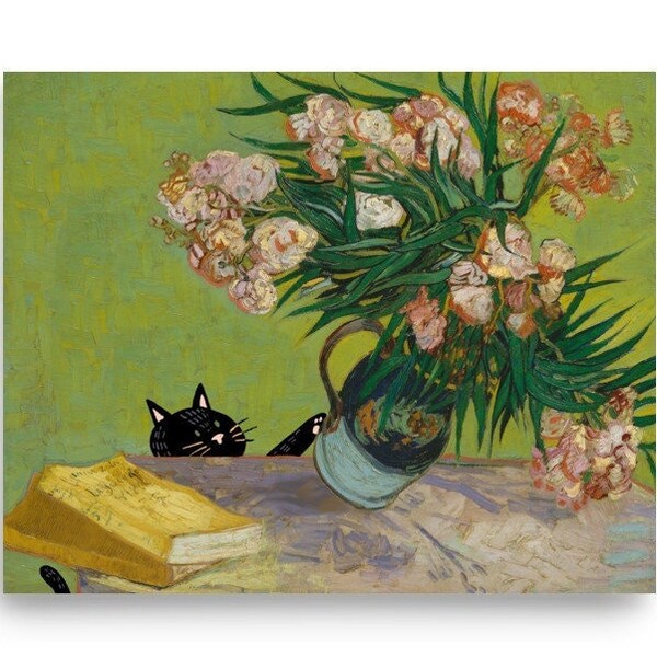Cat Knock Over Vase - Etsy