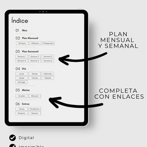 Planner Agenda Digital Templates Template Day Month Without Dates ...
