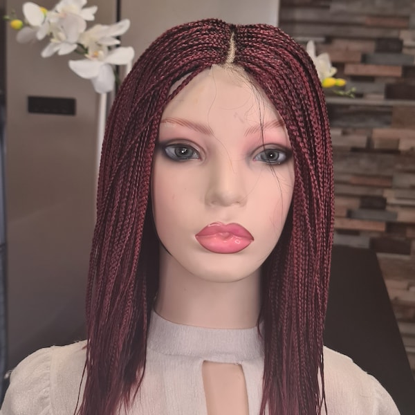 Burgundy Lace Wig Etsy