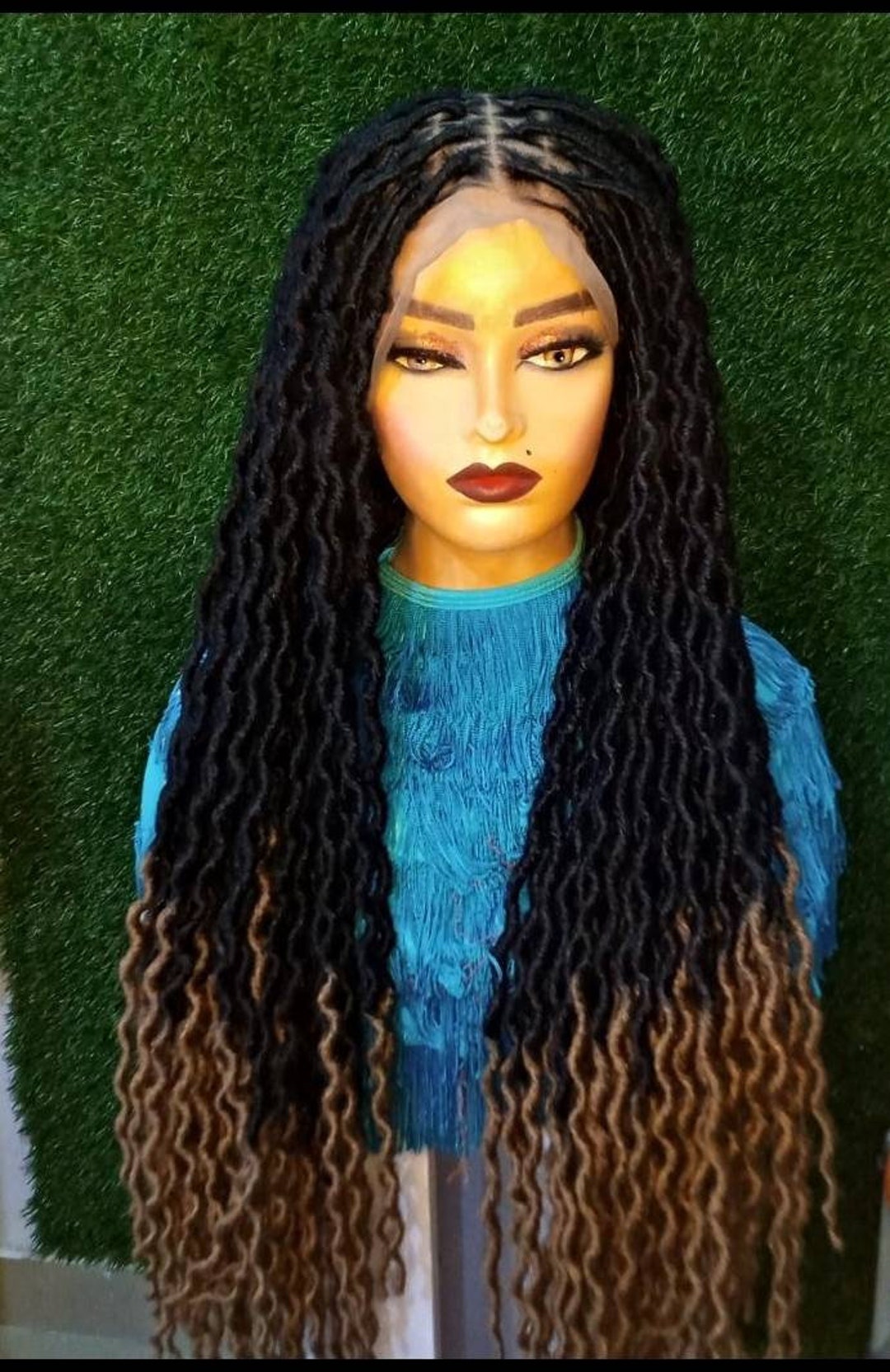 Braided Wig Ready To Ship Braids Wig Braided Lace Wig Hand Made