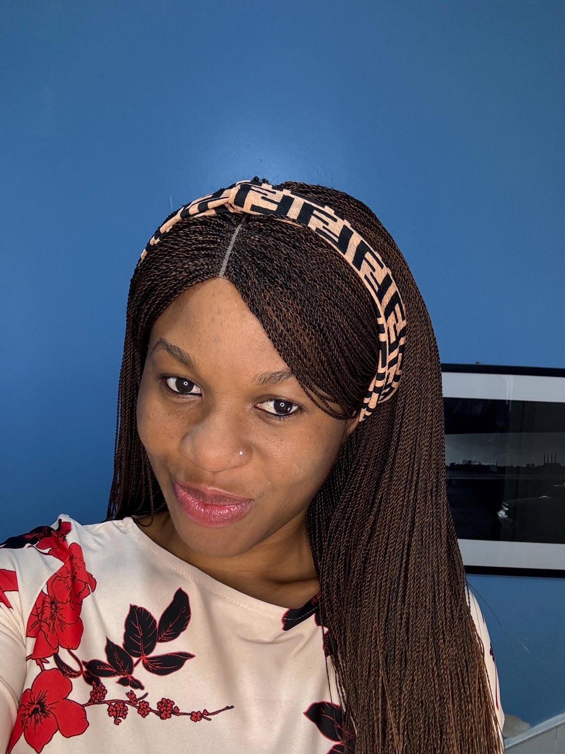 24 Inches Micro Twist Wigs, Braided Lace Wig, Braided Wigs on Etsy ...