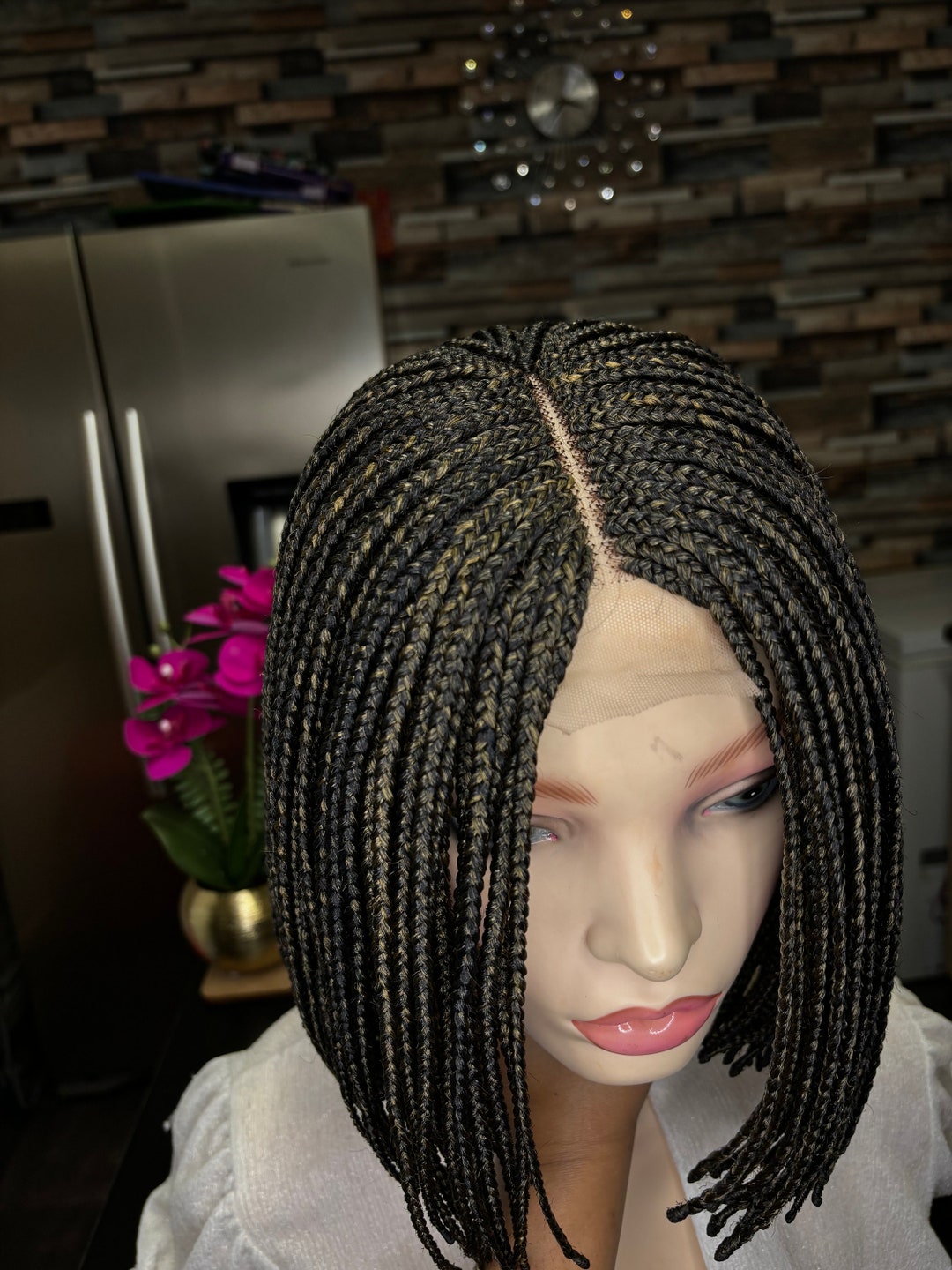 Bob Wig, Blue Bob Wig, Short Bob Wig, 8" Bob Wig. Blue Bob Mix, 2x4 Closure Wig. Closure Wig - Etsy