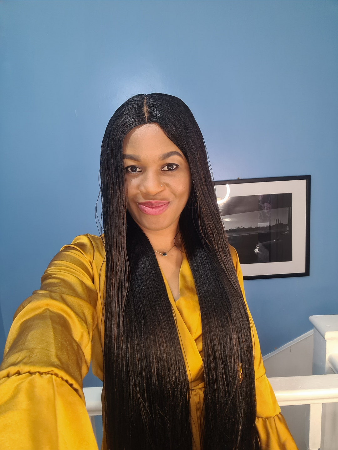 40 Inches Nano Micro Twist Wigs, Braided Lace Wig, Braided Wigs on Etsy ...