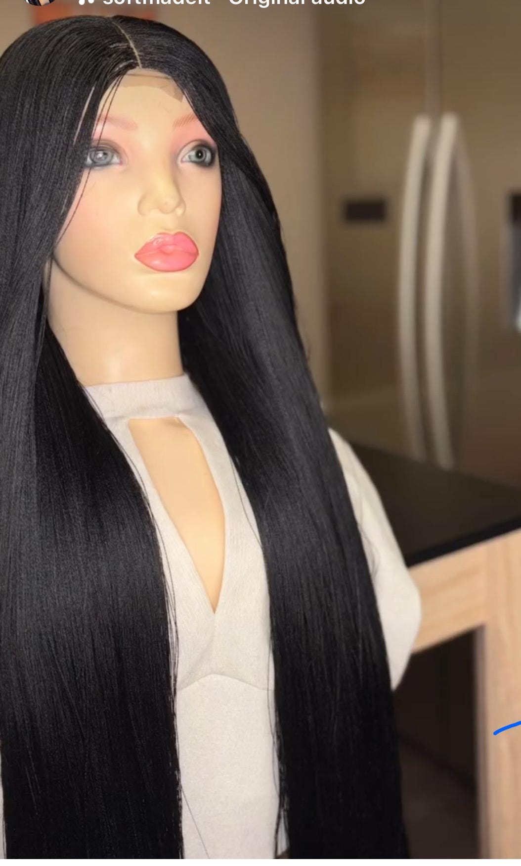 40 Inches Nano Micro Twist Wigs, Braided Lace Wig, Braided Wigs on Etsy ...