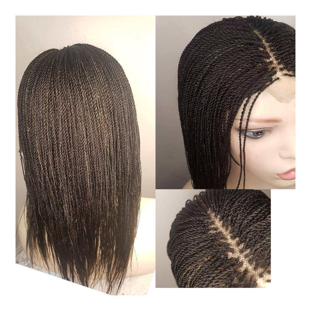 Short Micro Twist Wig, Shoulder Length Wig. 3 Tone Mix, Senegalese ...