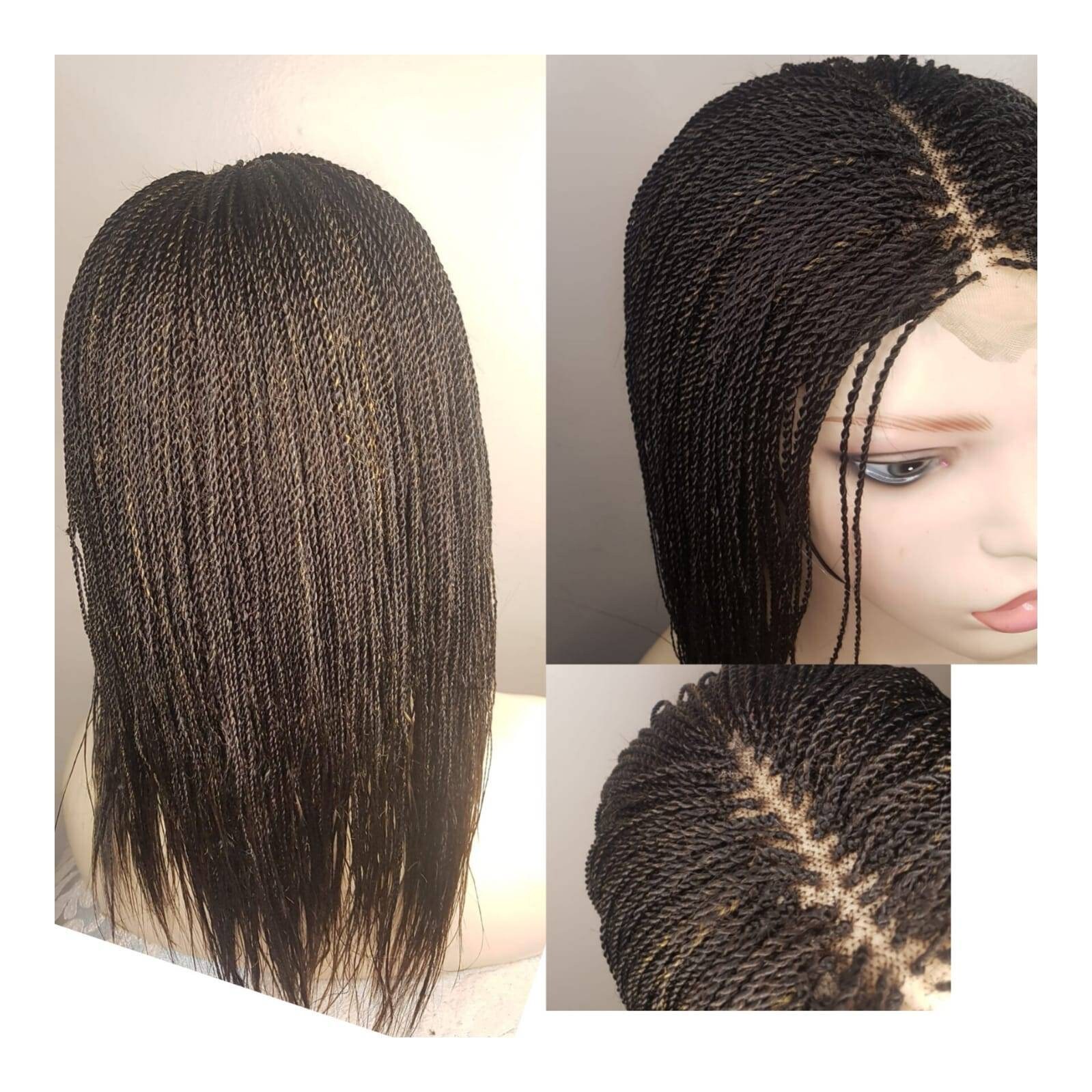 Short Micro Twist Wig, Shoulder Length Wig. 3 Tone Mix, Senegalese ...