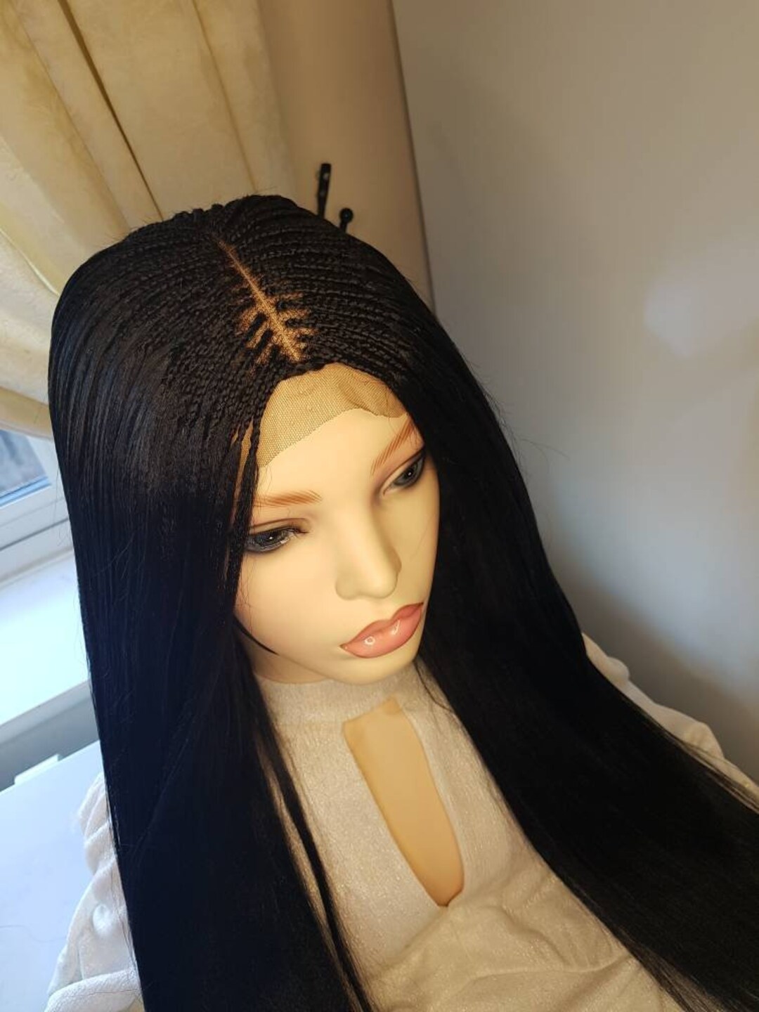 Braided Wig, Pick and Drop, Closure Hair, Glueless Wig, Ready to Ship ...