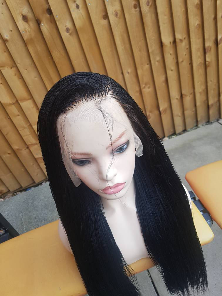Braided Lace Wig, 13x4 Frontal Braided Wig, Braided Wig, Lace Braided ...