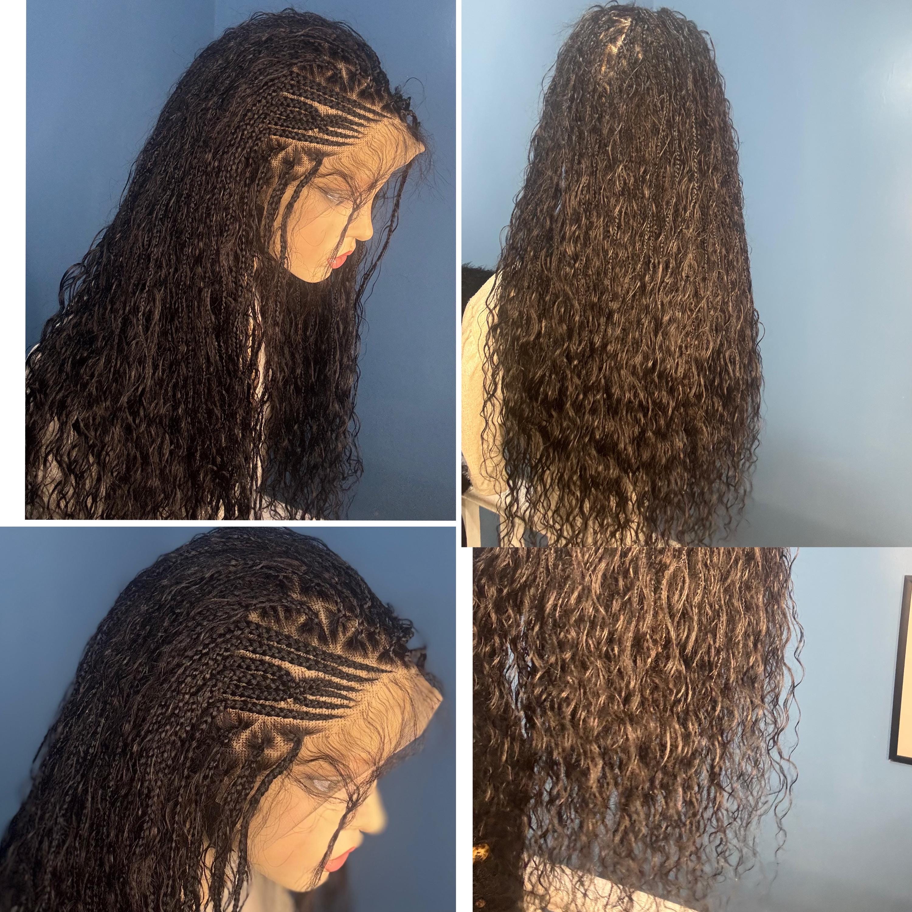 Boho Braids, Human Hair Curly Wig, Lace Front Wigs, Beautiful Braided ...
