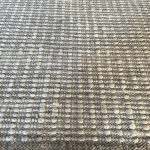 Hand Woven, Grey, High & Low Chunky Knit, Wool Area Rug. Customization ...