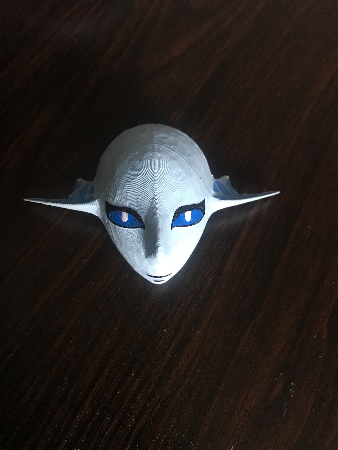 3D Printed & Hand-painted Miniature Zora Mask From Legend of Zelda - Etsy