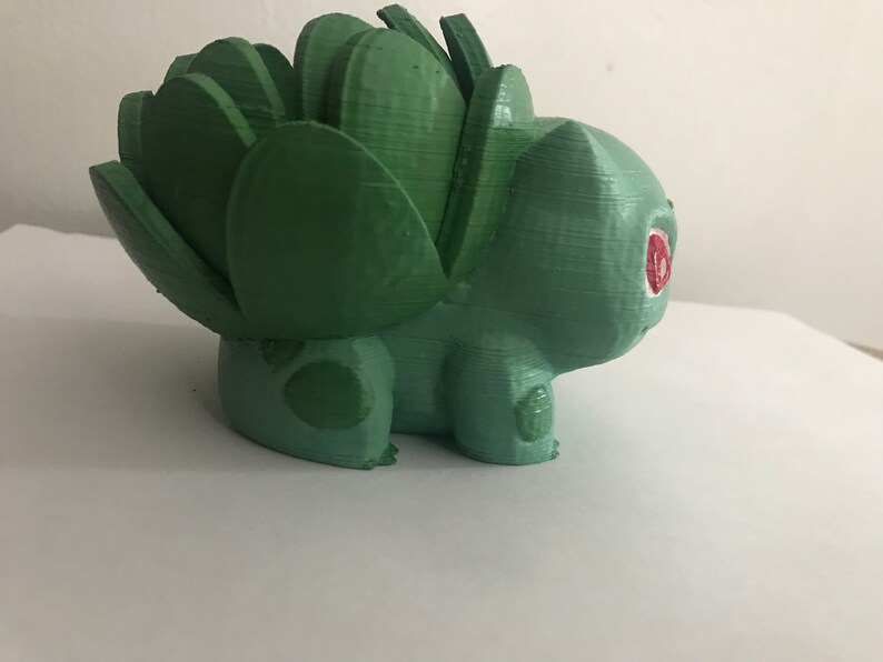 3D Printed & Hand-painted Bulbasaur Flower Planter W/ Leaf - Etsy