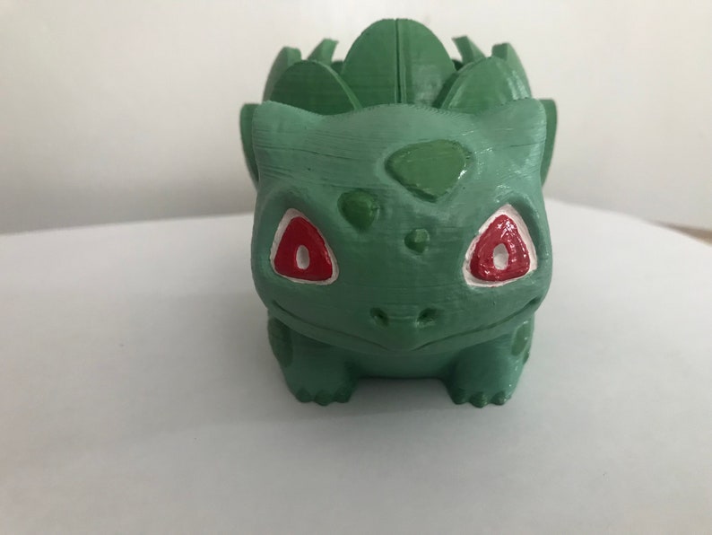 3D Printed & Hand-painted Bulbasaur Flower Planter W/ Leaf - Etsy