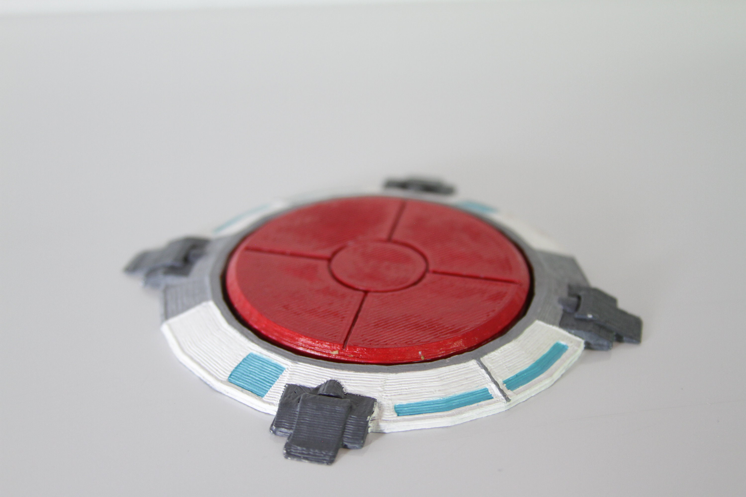 3D Printed & Hand-painted Portal Button Beer Coaster - Etsy