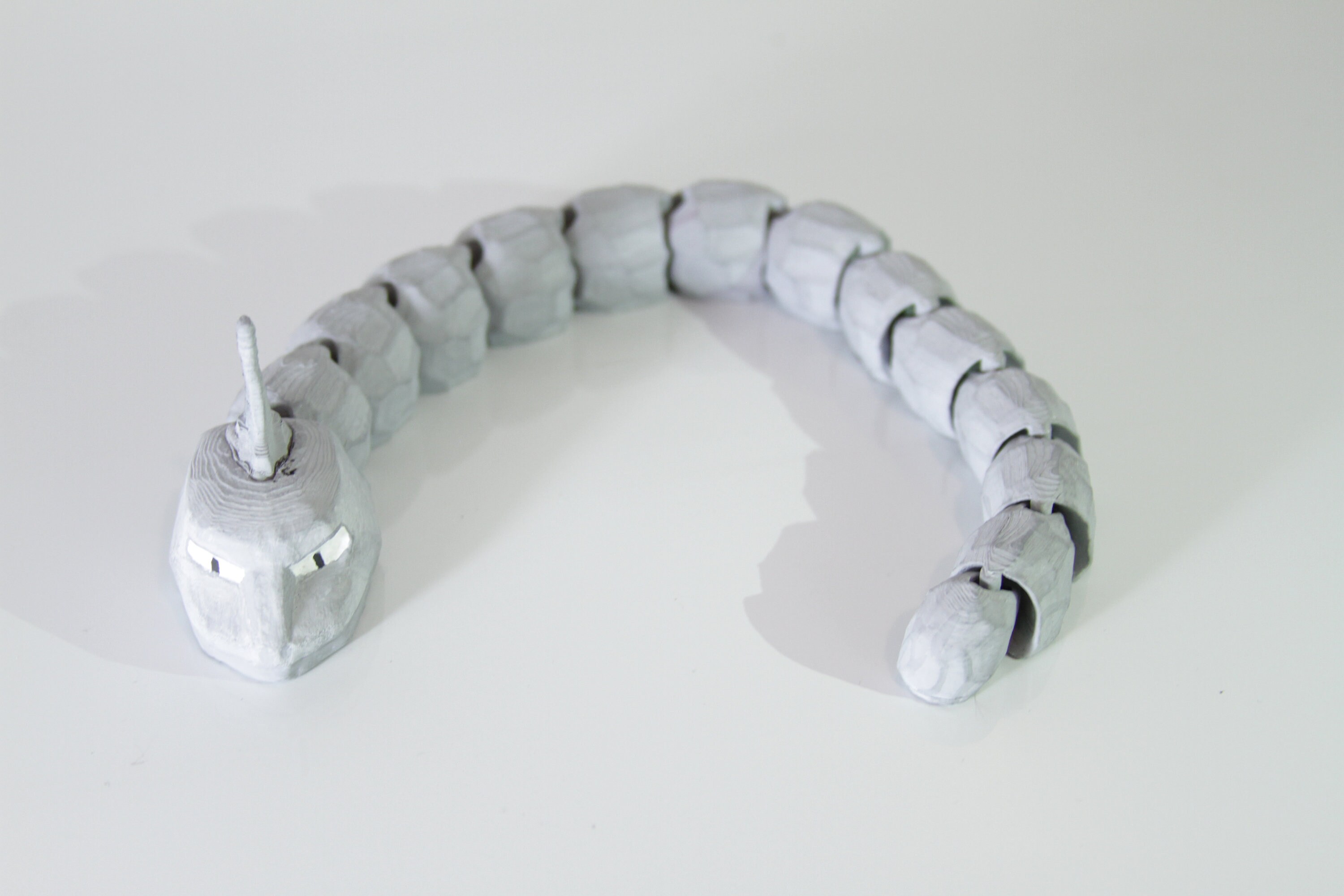 3D Printed & Hand-painted Pokemon Onix Snake Toy - Etsy