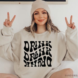 Drink Drank Drunk Hoodie Women's Funny Drinking Shirt - Etsy
