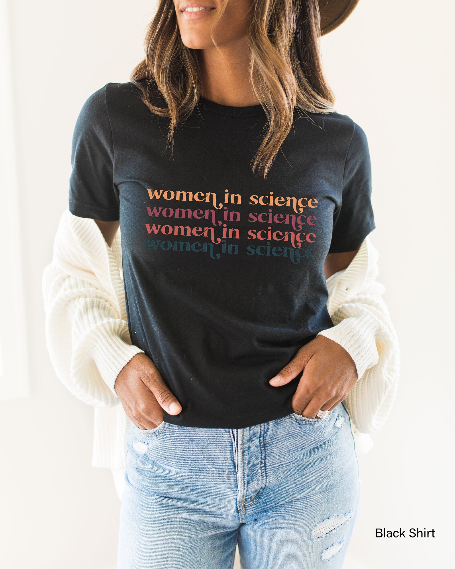 Women in Science Shirt College Grad Gifts Female Scientist | Etsy