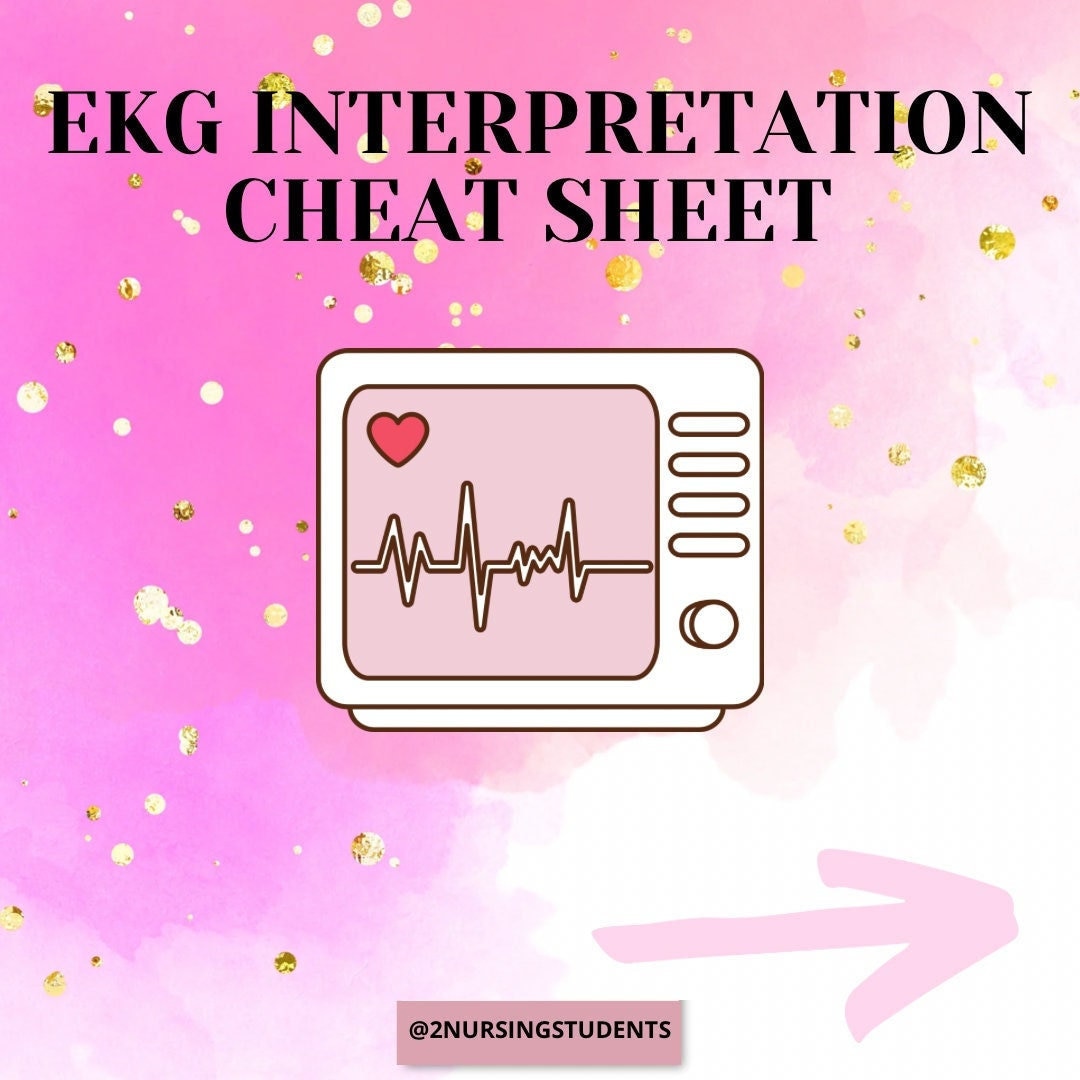 EKG Interpretation Cheat Sheet - Etsy
