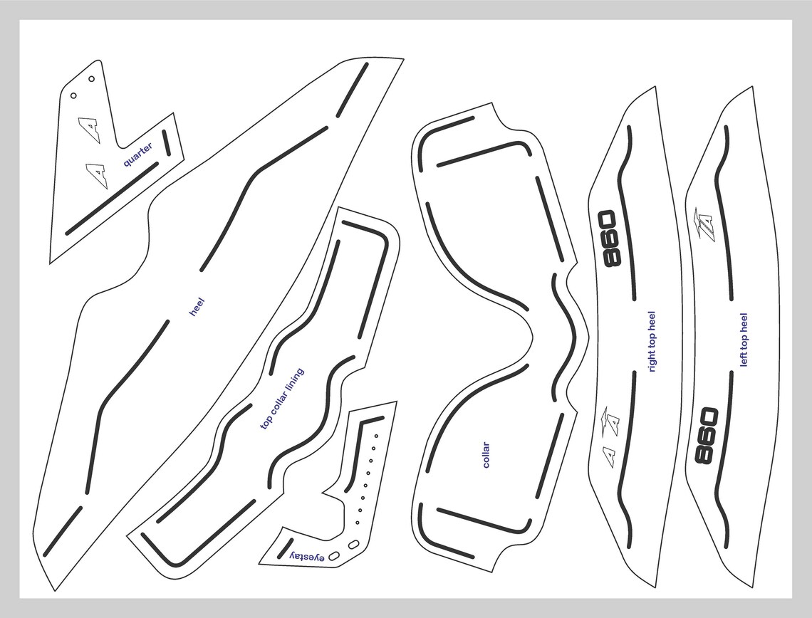 Sneaker Pattern - Etsy