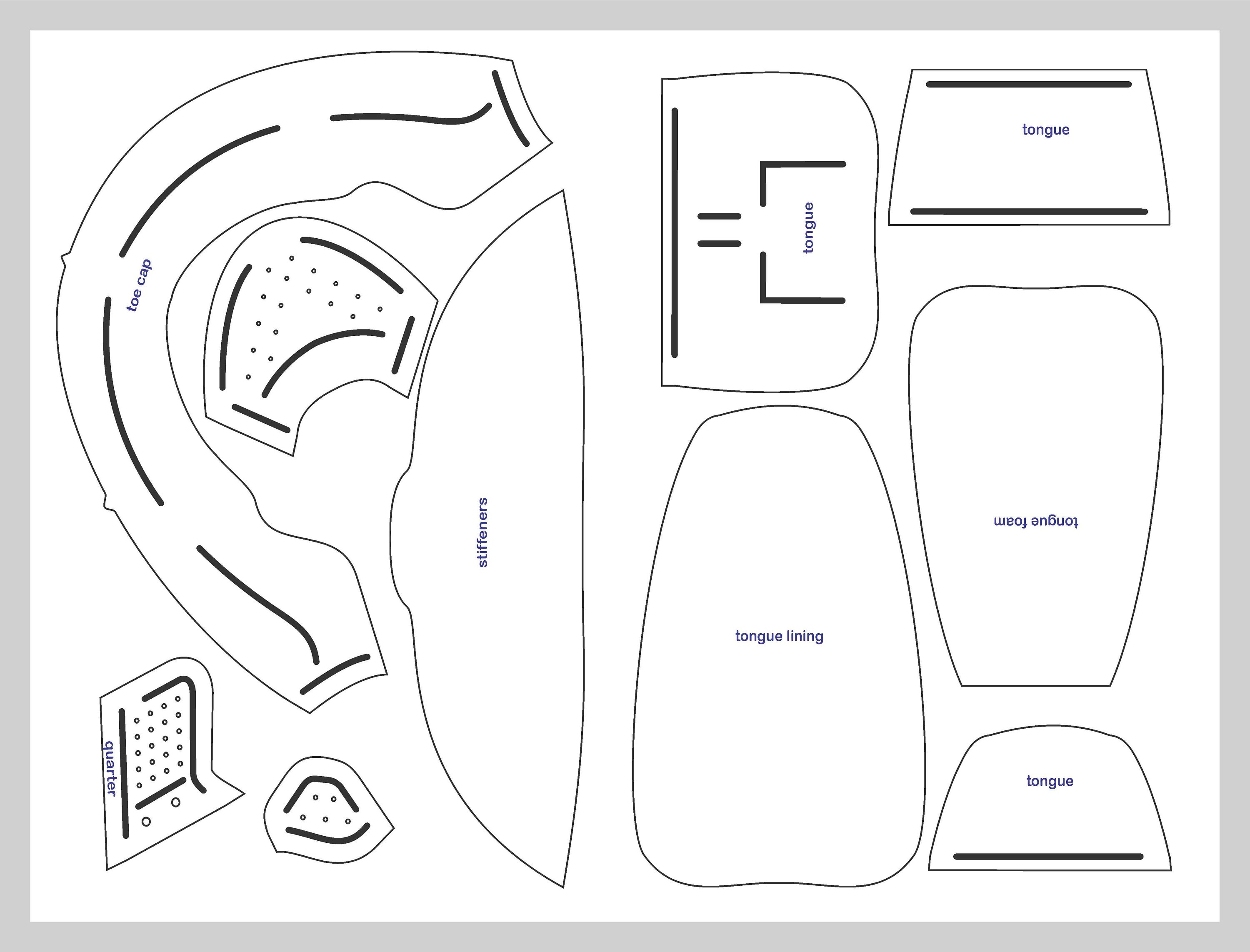 Sneaker Pattern - Etsy